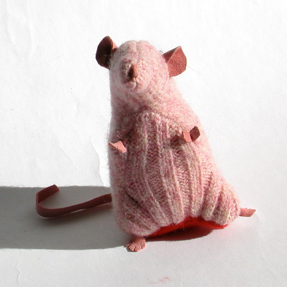 Pink Sweater Scrap Rat/Mouse