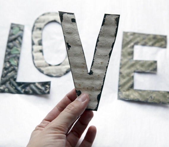 spell it out metal cut out letters by whichgoose on Etsy