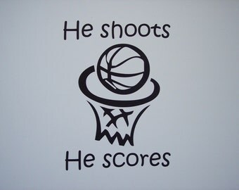 Popular items for he shoots he scores on Etsy