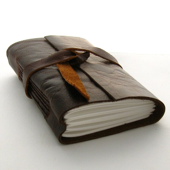 Handmade Leather Journal The Small Rugged Traveler