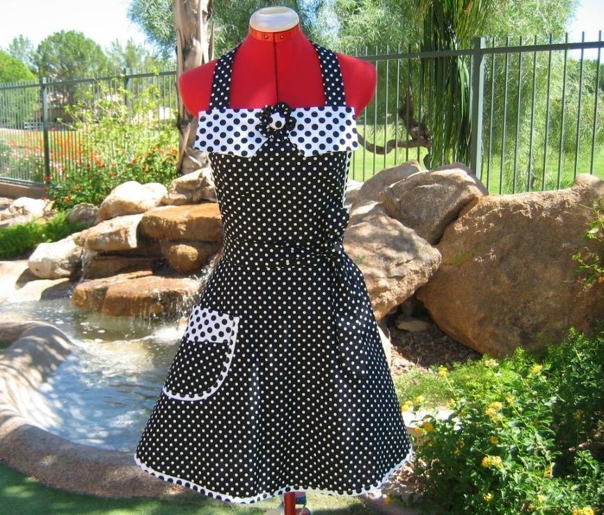 Aprons / Women Apron / Handmade Pin Up Sassy Apron