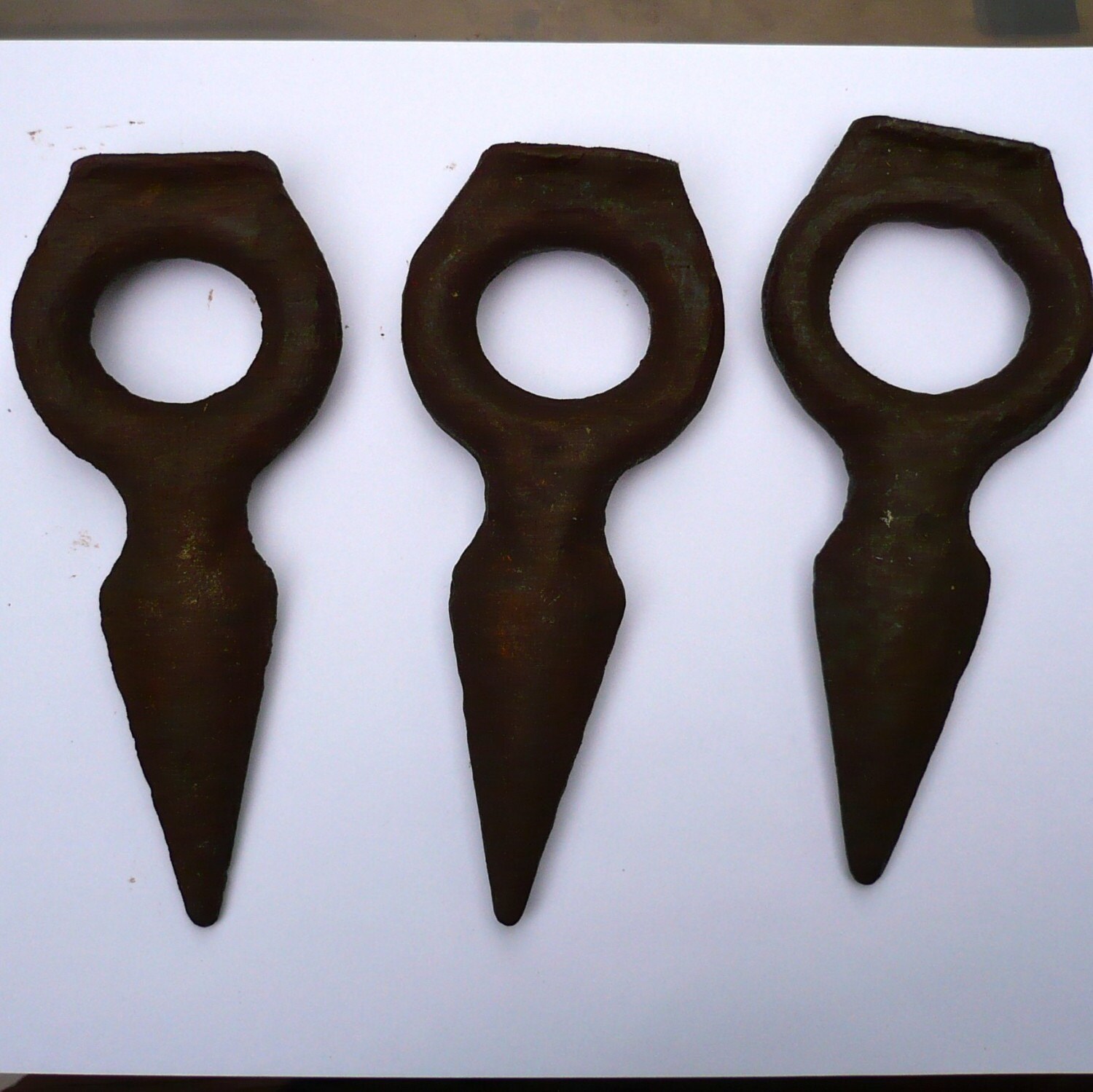 Vintage Logging Log Boom Raft Dogs set of 3