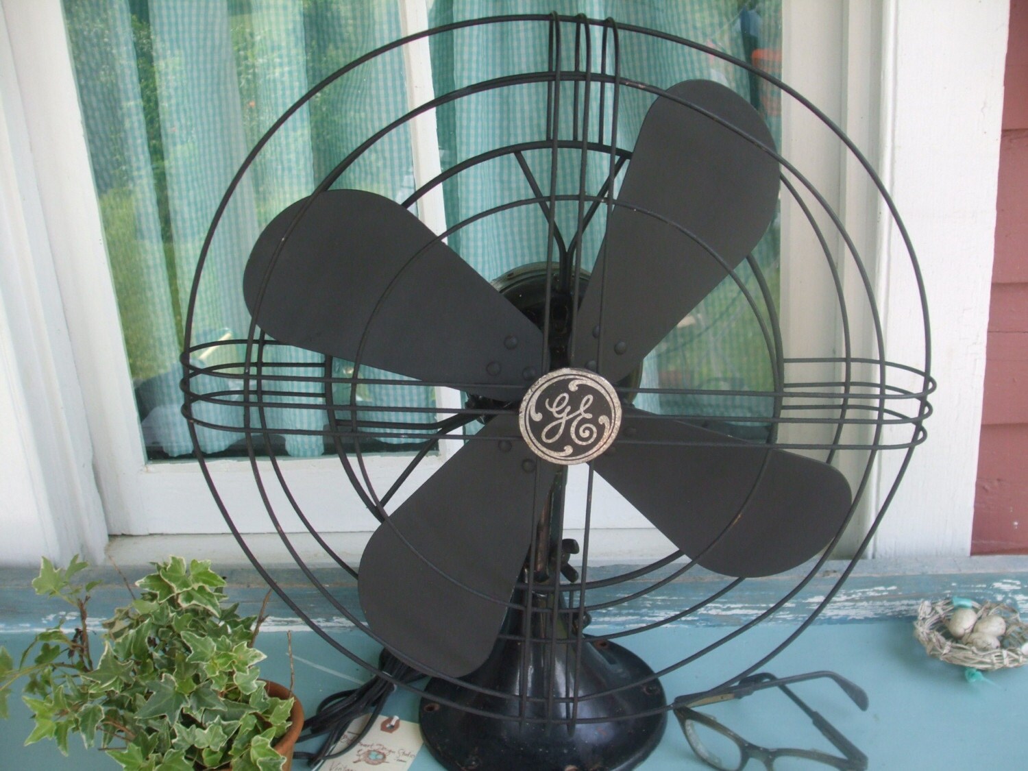 Vintage 1950s Office Fan