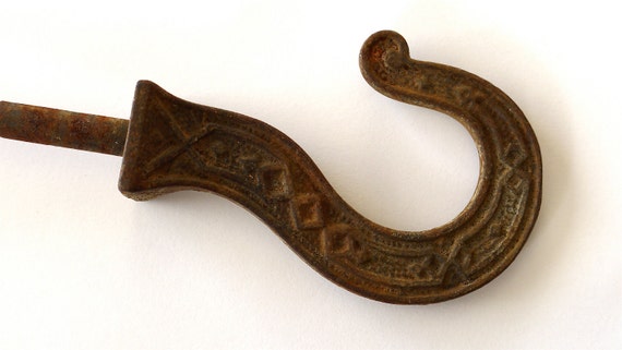Antique Ceiling Hook Victorian Cast Iron Hardware from by MygsBird