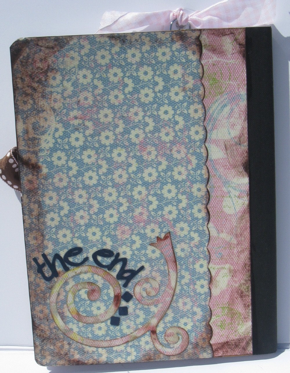 Altered Embellished Decorated Composition Notebook Journal and