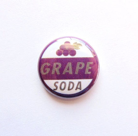Grape Soda Bottle Cap Pinback Button Inspired by Disney Pixar