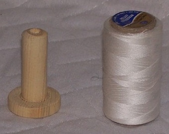 Wooden Spool Adapter for Maxi-Lock Thread by icewoman on Etsy