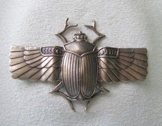 Large Egyption Scarab Beetle With Wings