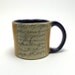 Mug in Cobalt Blue and Yellow with Mishima Designs by aspeerstudio