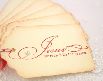 Items similar to Printable Christmas Gift Tags Bible Verse - Isaiah 9:6 ...
