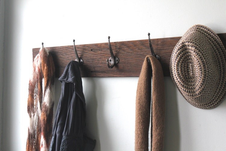 Reclaimed Barn Wood Coat Rack by bluebirdheaven on Etsy