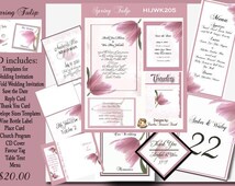 Unique tulip invitation related items | Etsy