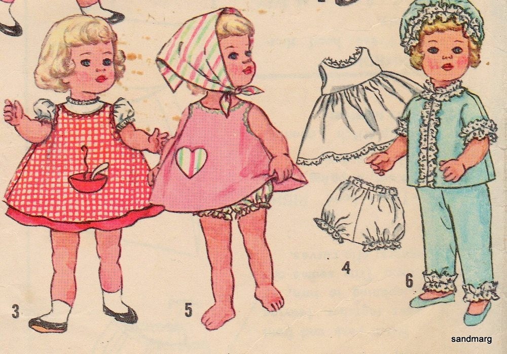Vintage Simplicity 4652 Chatty Cathy Doll Clothes by sandmarg