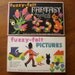 Vintage Fuzzy Felt Play Set Fuzzy Felt Fantasy and Fuzzy