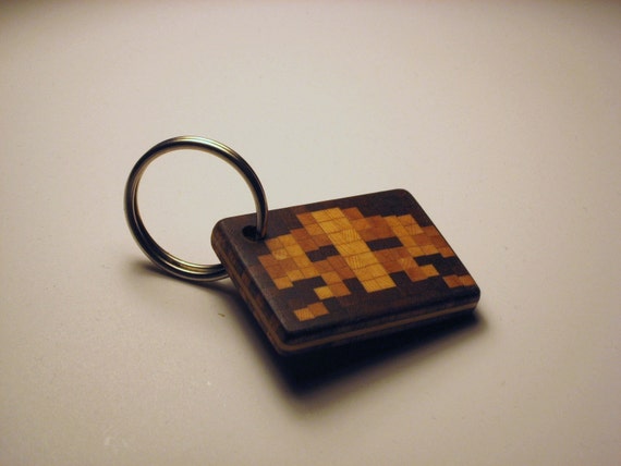 Space Invaders Keychain