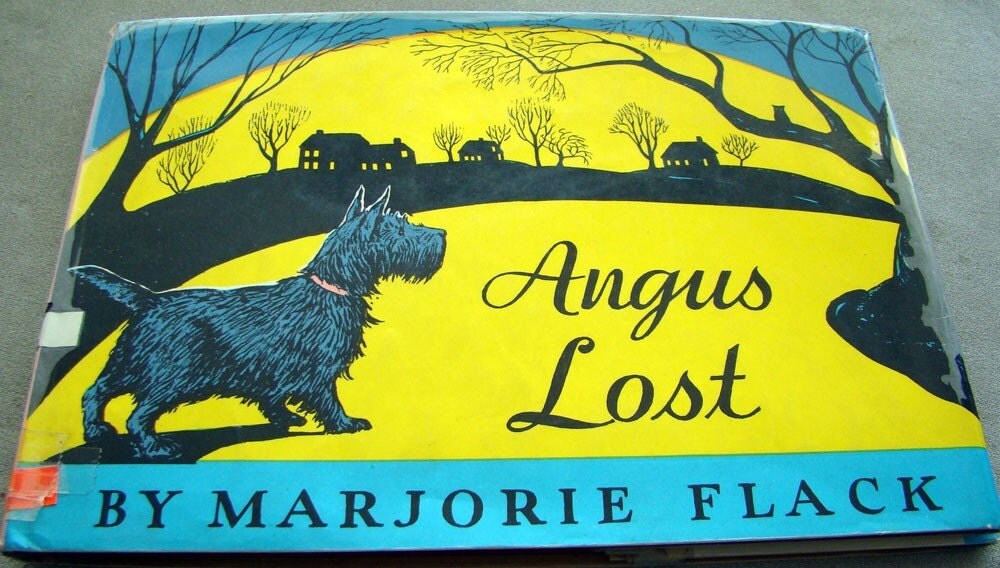 Vintage ANGUS LOST Scottie Dog Childrens Book