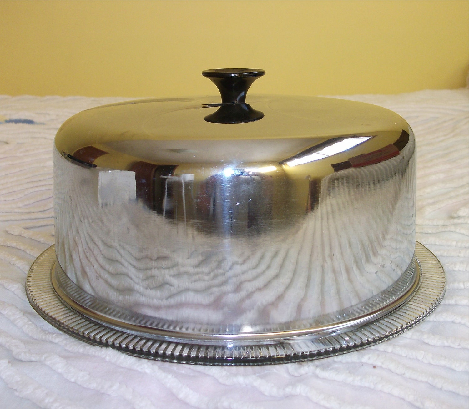Vintage Aluminum Cake Carrier Server Kromex Vintage Aluminum Cake Carrier Server Kromex