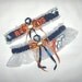 New Wedding Garter Set Handmade with Denver Broncos by avysm