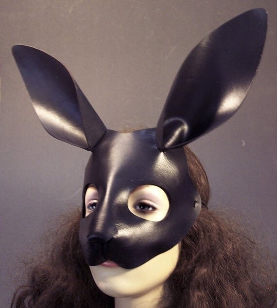Black Rabbit leather mask