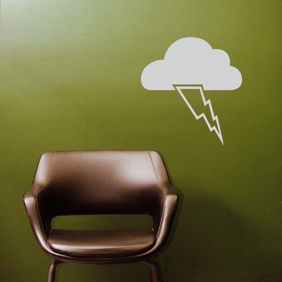 lightning bolt vinyl wall decal