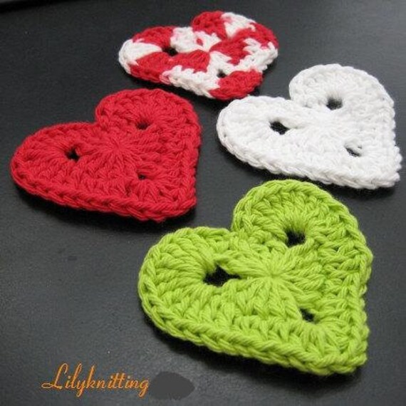 Heart Applique Crochet Pattern
