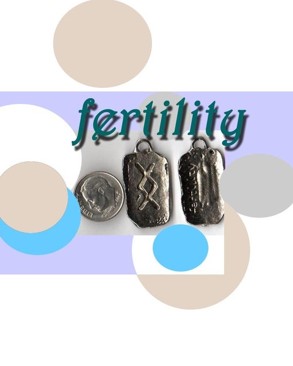 8 PEWTER FERTILITY Runes charms Inguz Magic by MyMaineVintage