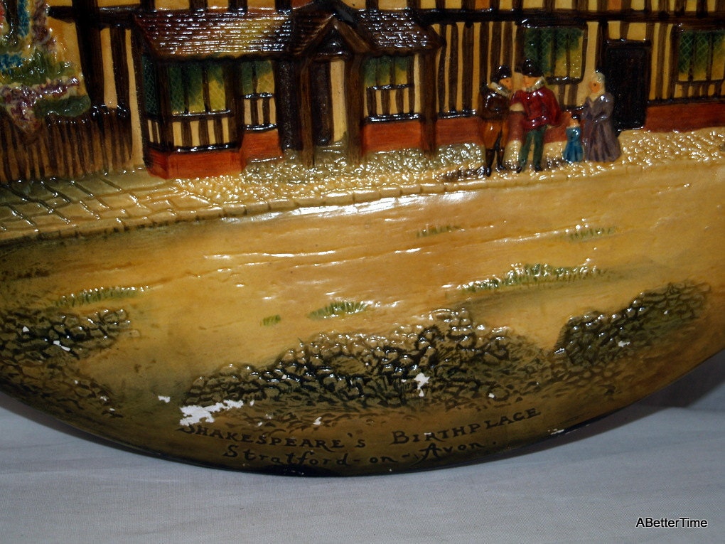 Bossons Shakespeares Birthplace Stratford on Avon bas relief