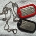Real Embossed 2 Hole Military Dog Tag Made Just by StanselSurplus