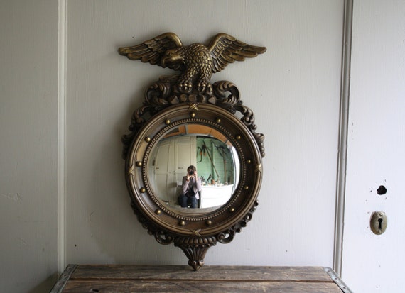 vintage federal eagle mirror by littlebyrdvintage on Etsy