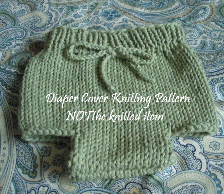 Diaper Cover Knitting Pattern in 3 Sizes PDF Number 107 by 4aSong