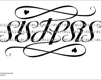 Sister calligraphy | Etsy