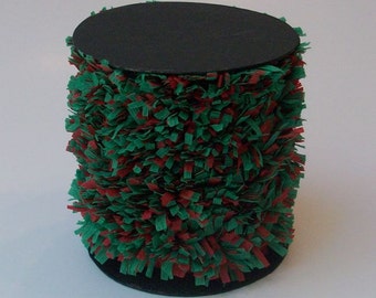 Crepe Paper Fringe Hot Pink and White