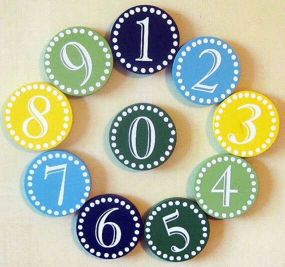 Items similar to Number Magnets Numbers Set of 10 on Etsy