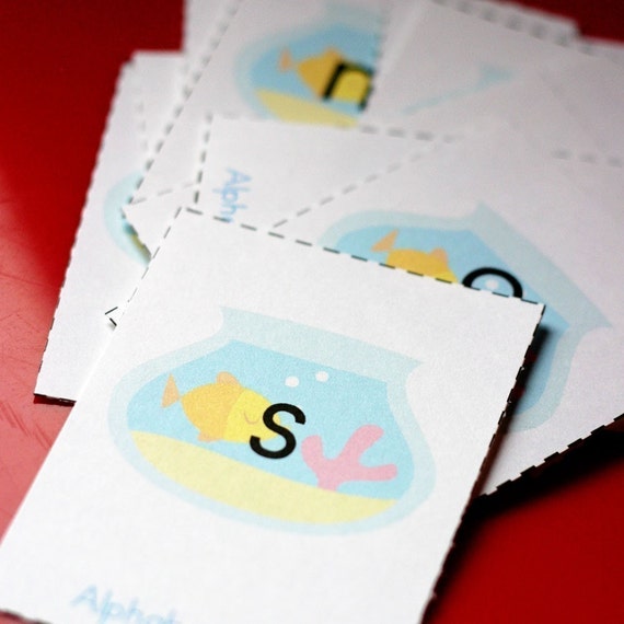 Alphabet Fish Printable Game Alphabet Chart and Skill Sheet