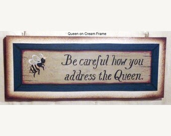 Queen bee sign | Etsy