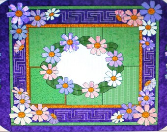 Sunflower Oval Table Runner Quilt Pattern
