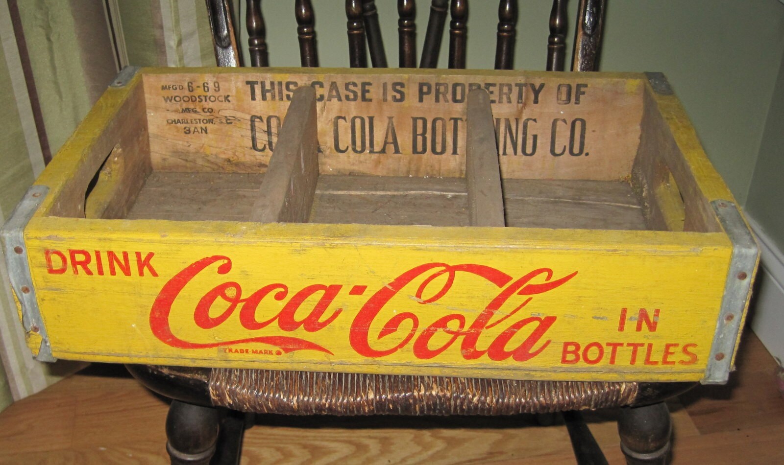 Soda Coca Cola Crate Shelf or Display Case Coke Vintage Wood