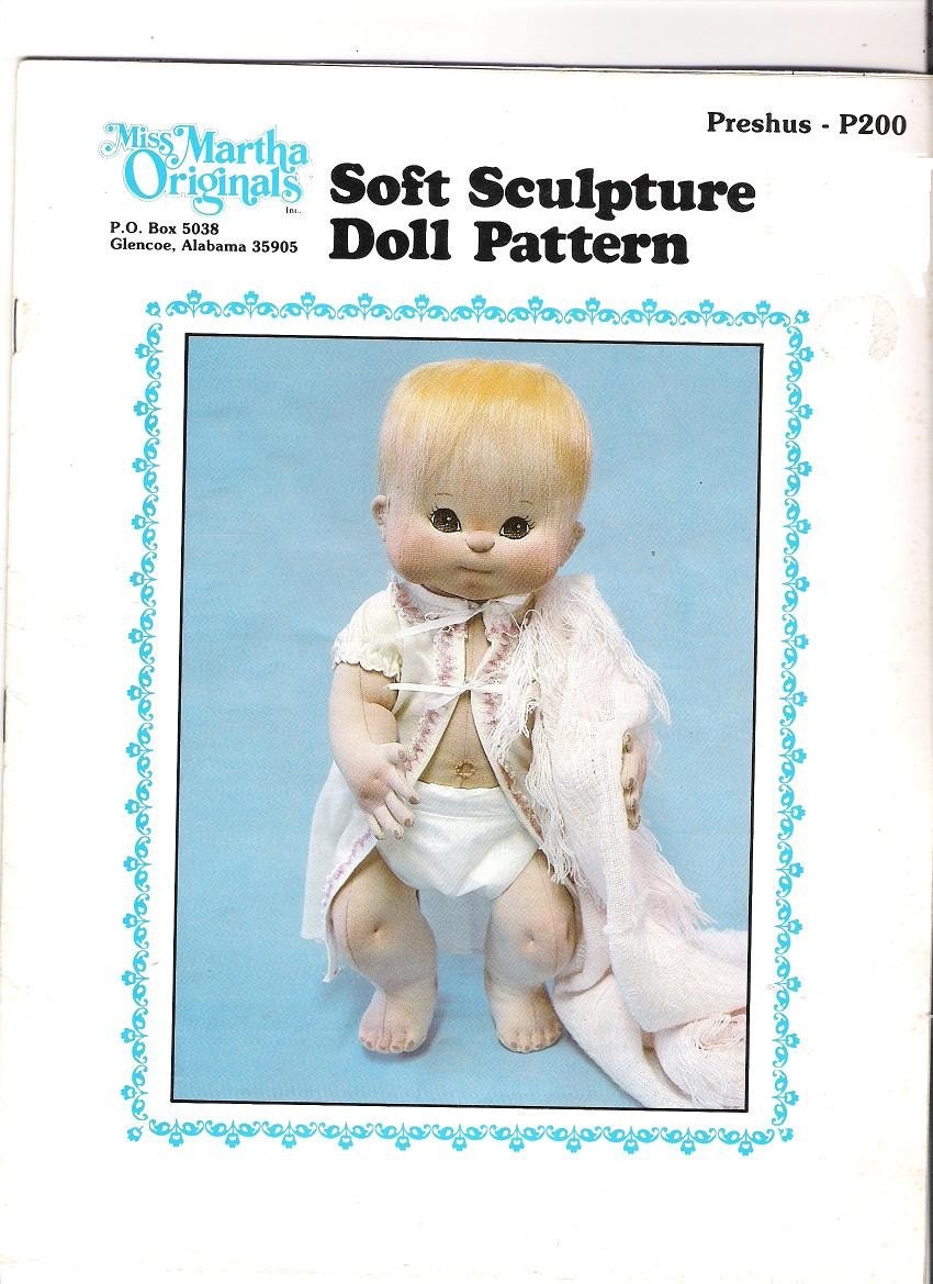 Preshus by Miss Martha Soft Sculpture Doll Pattern