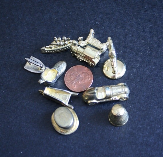 Monopoly Game Tokens Gold Game Pieces