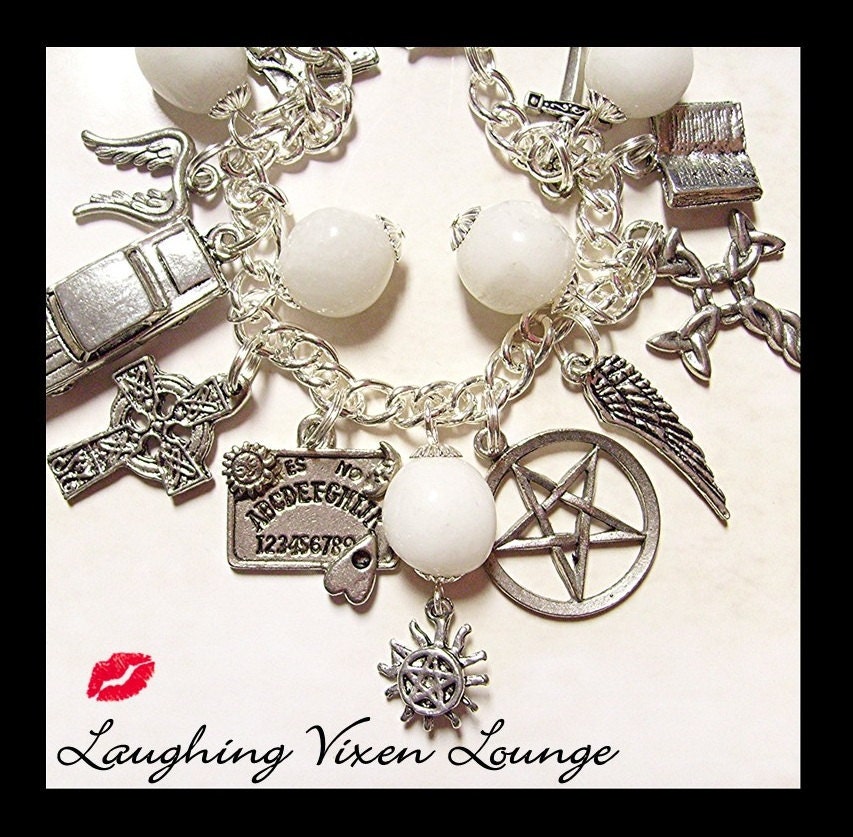 Items similar to Supernatural Protection Charm Bracelet - Deluxe ...