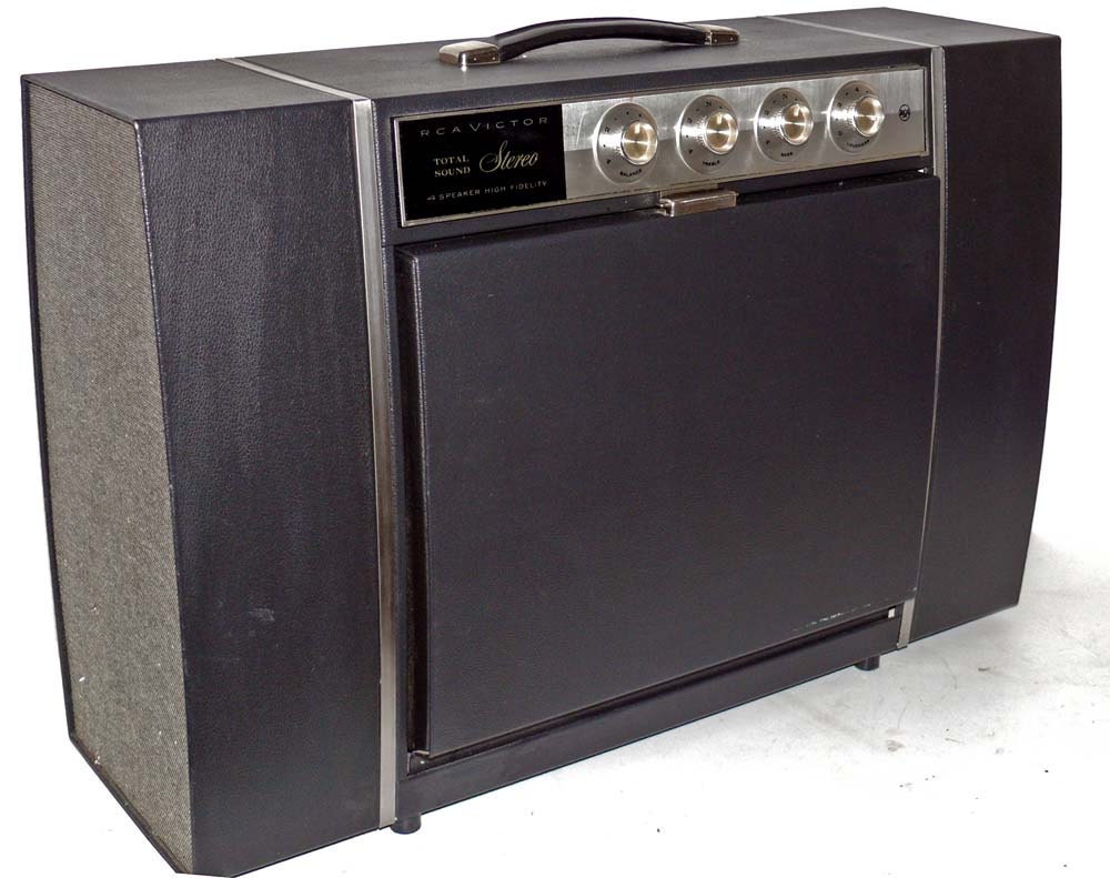 1960s RCA Portable Stereo Record Player with Warranty