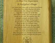 Unique firefighters prayer related items | Etsy
