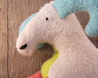 Eco Friendly Organic Plush Pig Green Stuffed Animal by ecoleeko