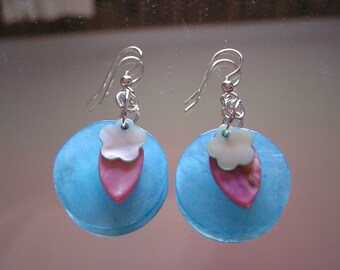 Items similar to Capiz Shell Earrings on Etsy