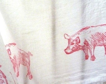 Pig hand towel | Etsy