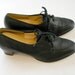 vintage classic black granny shoes 8M by smallandmousey on Etsy