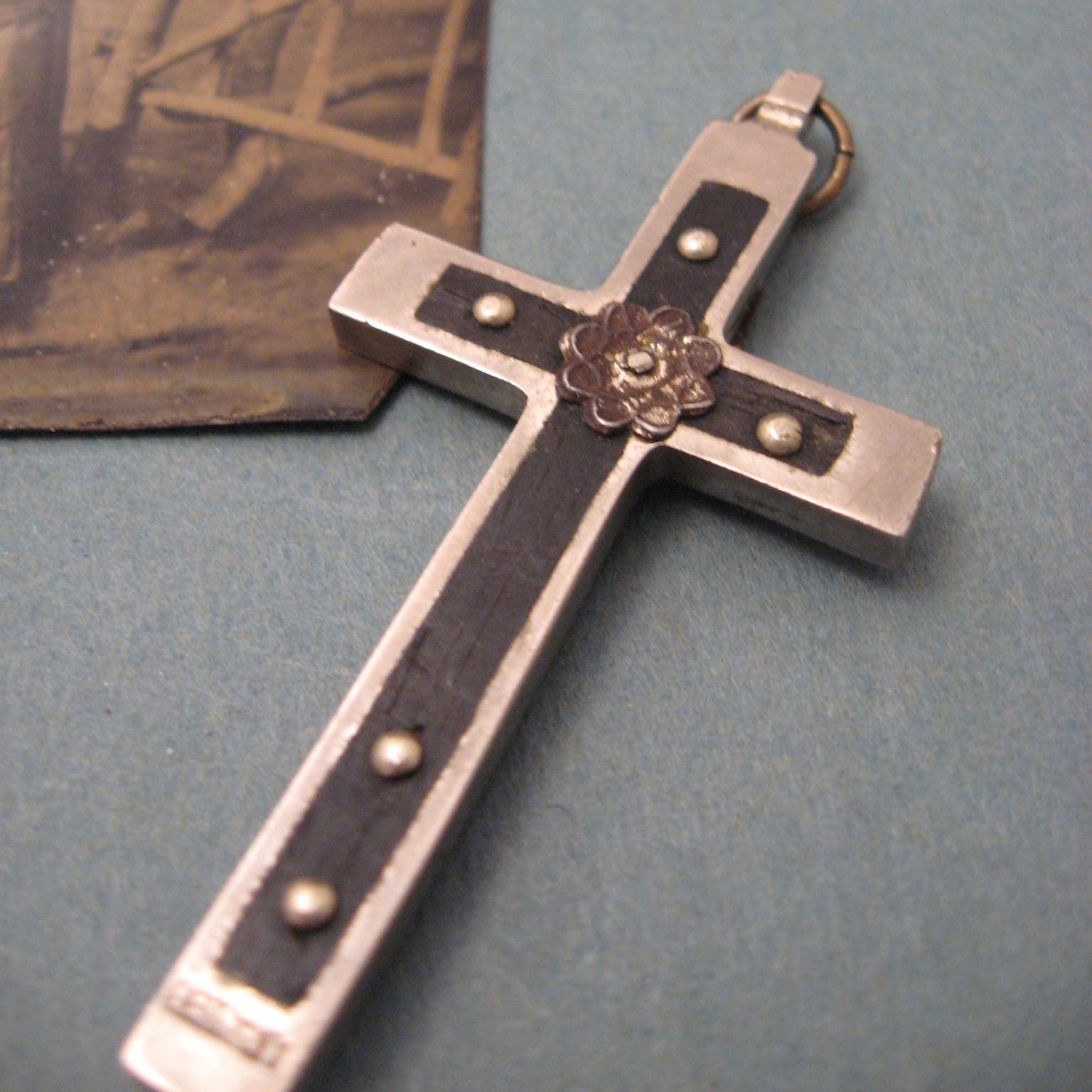 German Crucifix With Skull And Cross Bones