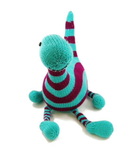 Basil the Boogie-Woogie Brontosaurus Knitting by dangercrafts