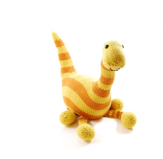 Basil the Boogie-Woogie Brontosaurus Knitting by dangercrafts