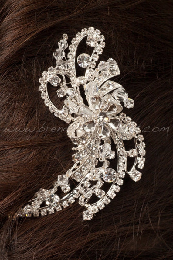 Items Similar To Rhinestone And Crystal Bridal Hair Comb Wedding